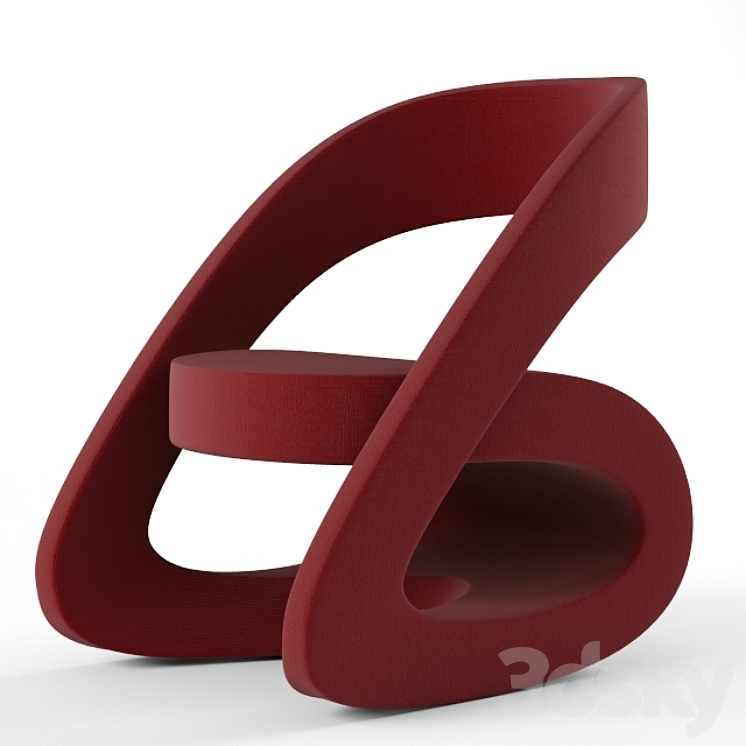 organic chair - Arm chair - 3D model