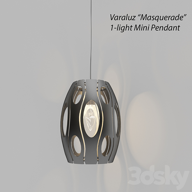 varaluz_MASQUERADE_1_light_Mini_Pendant - Pendant light - 3D model
