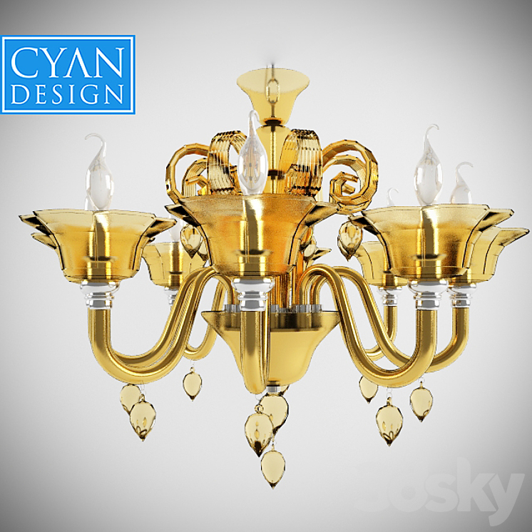 Cyan Design Treviso Amber - Pendant light - 3D model