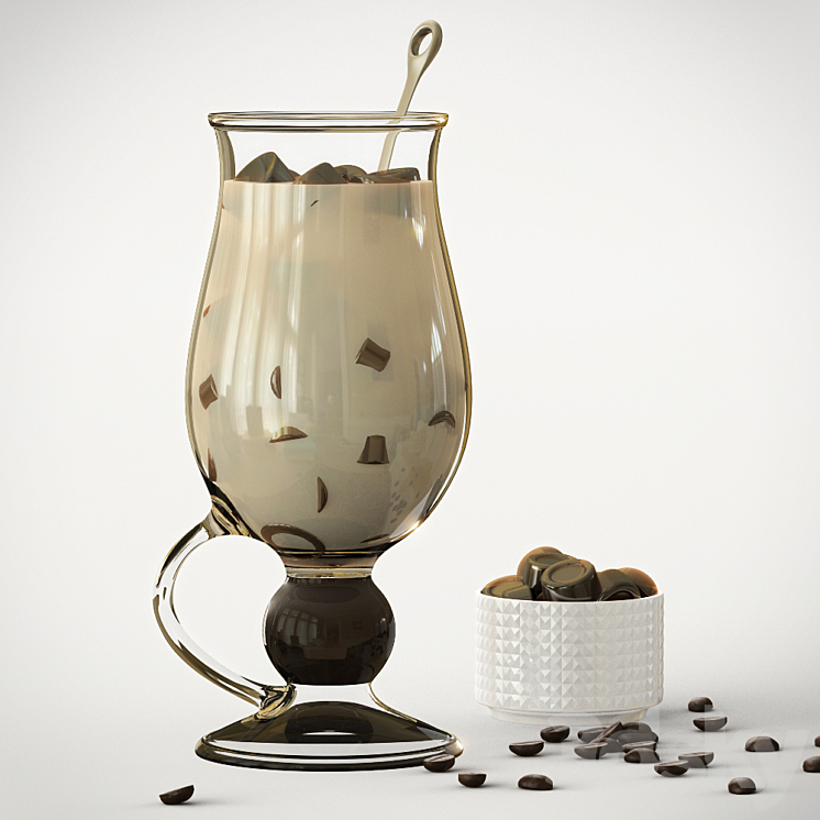 Iced Coffee - Food and drinks - 3D model