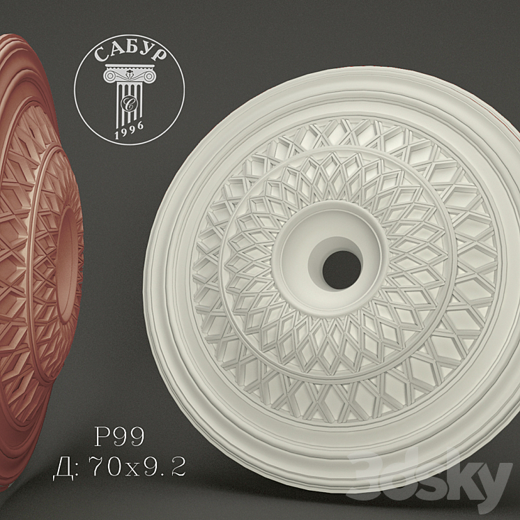 Sabur decor 2015 P99 - Decorative plaster - 3D model