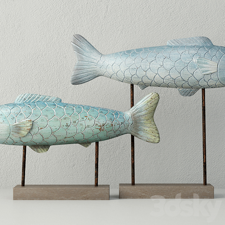 Ocean Fish Figure Set - Other decorative objects - 3D model