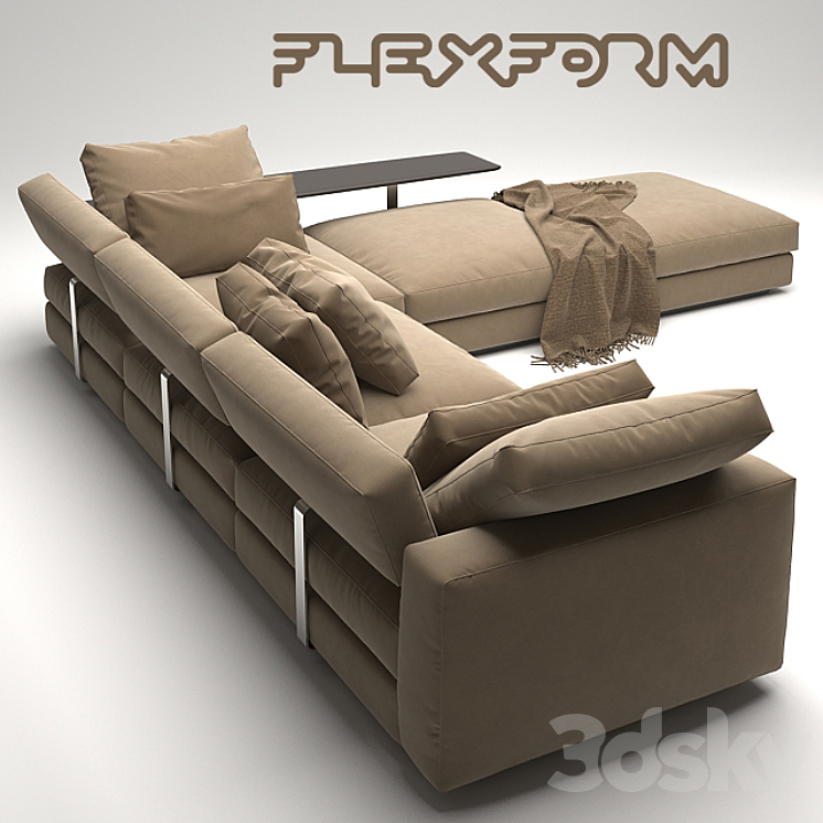FLEXFORM PLEASURE - Sofa - 3D model