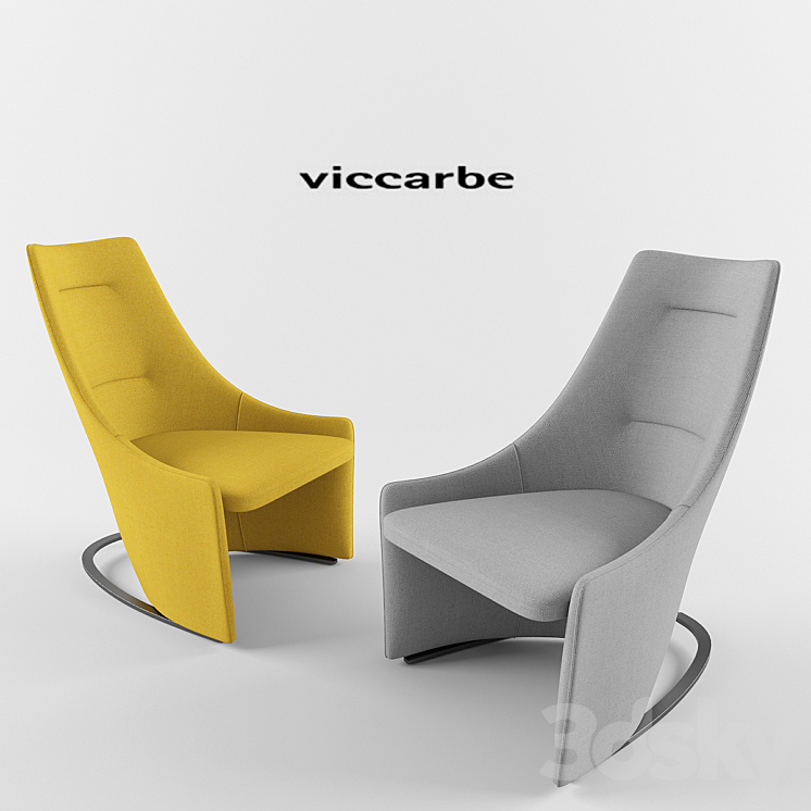 NAGI CHAIR by VICCARBE - Arm chair - 3D model