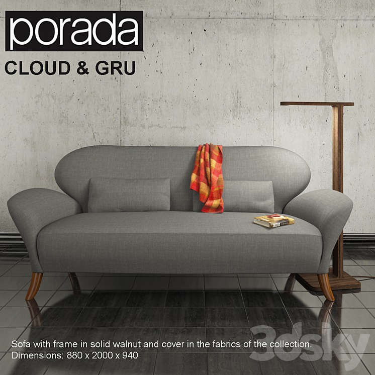 Porada Cloud and Gru - Sofa - 3D model