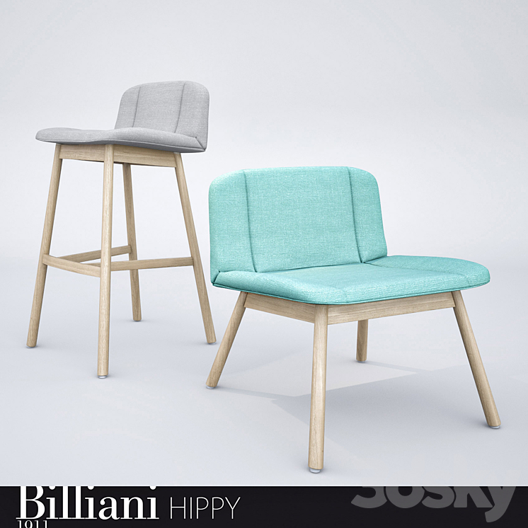 Billiani HIPPY - Chair - 3D model