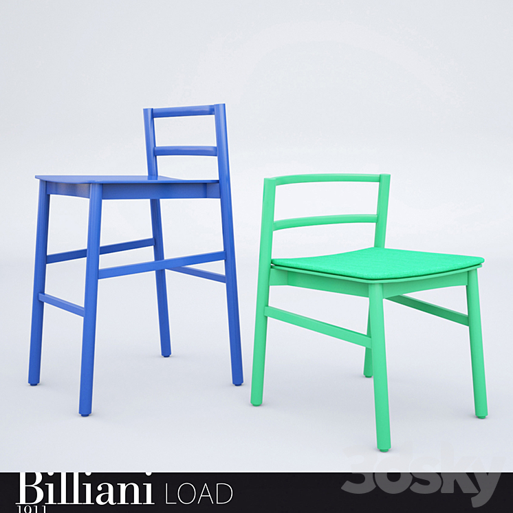 Billiani Load - Chair - 3D model