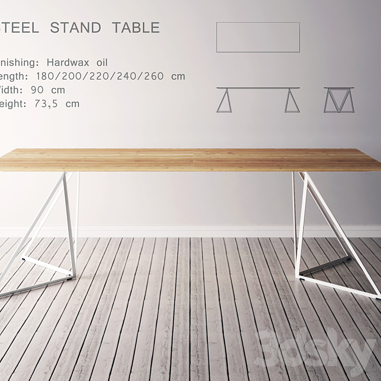 Stand table - Table - 3D model