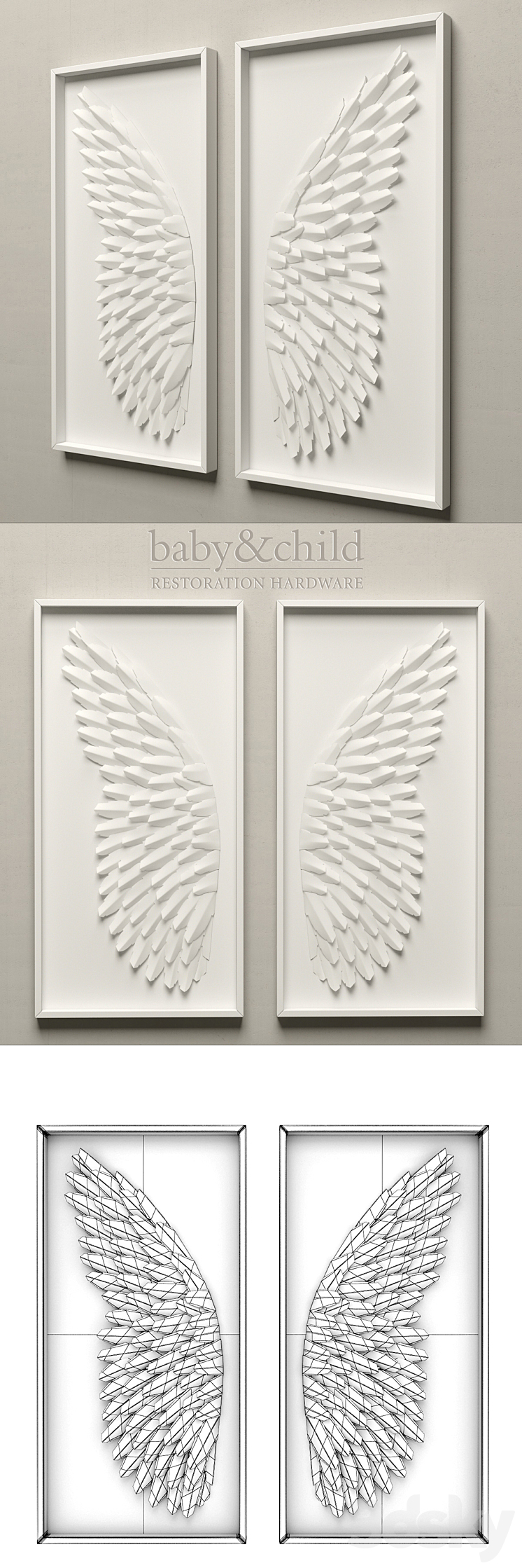 RH / ANGEL WING ART - Other decorative objects - 3D model