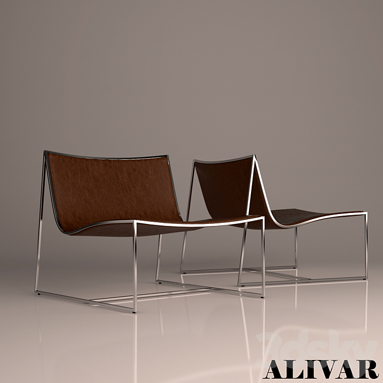Rreslo Italian factory ALIVAR - Arm chair - 3D model