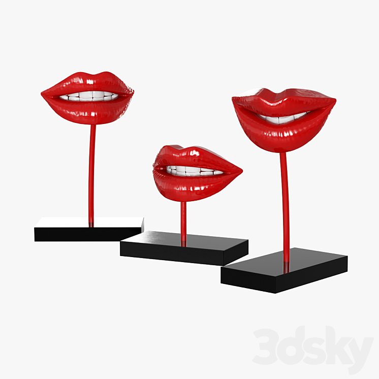 Figurine Lips - Other decorative objects - 3D model
