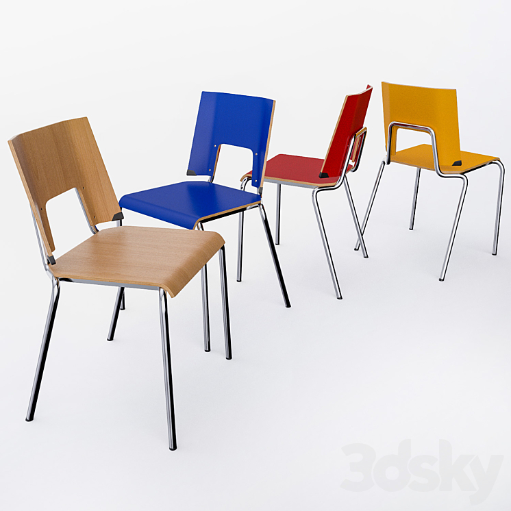 Stool Grip Martela - Chair - 3D model