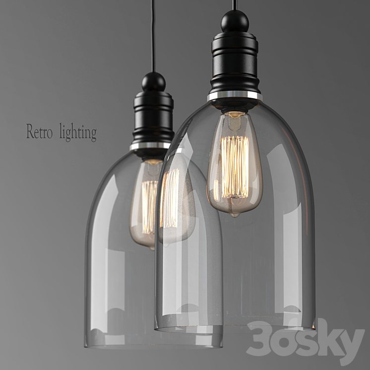 Retro Lighting - Pendant light - 3D model