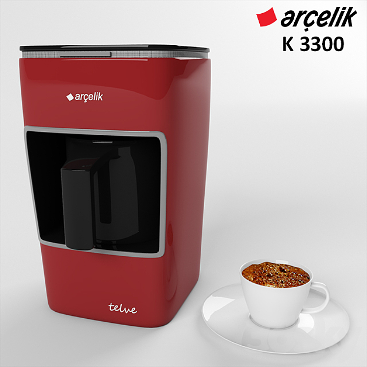 Turkish coffee machine - Kitchen appliance - 3D model