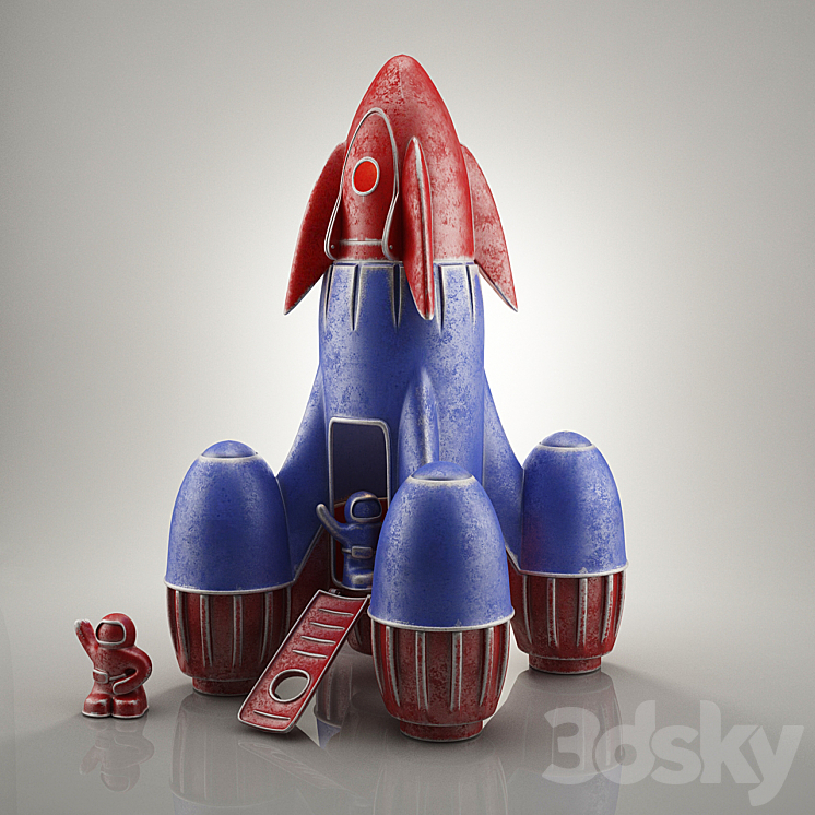 toy rocket - Toy - 3D model