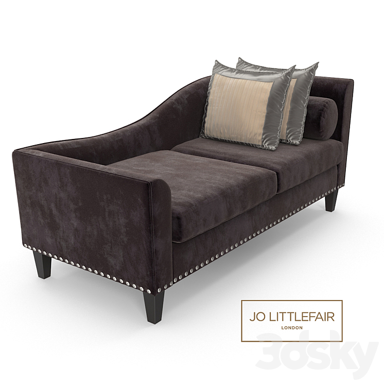Jo Littlefair, "Greville" Chaise - Other soft seating - 3D model