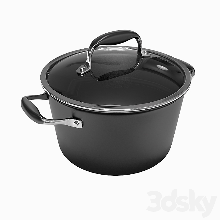 stock pot calphalon - Other kitchen accessories - 3D model