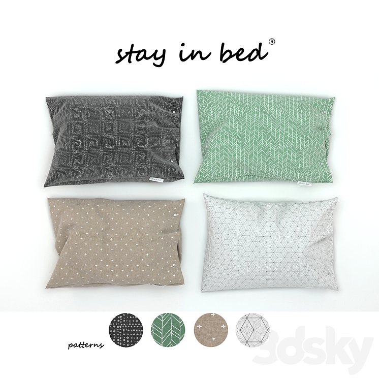 pillows_stay in bed - Pillows - 3D model