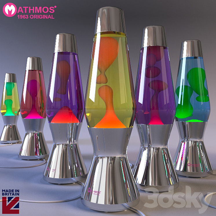 Lava lamp Mathmos Astro - Table lamp - 3D model