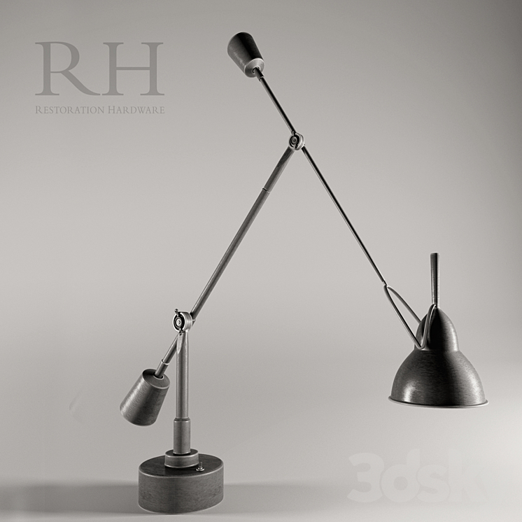 RH Counterpoise Task Table - Table lamp - 3D model