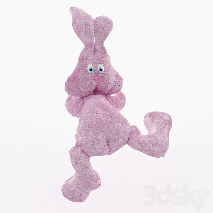 Toy pink rabbit - Toy - 3D model