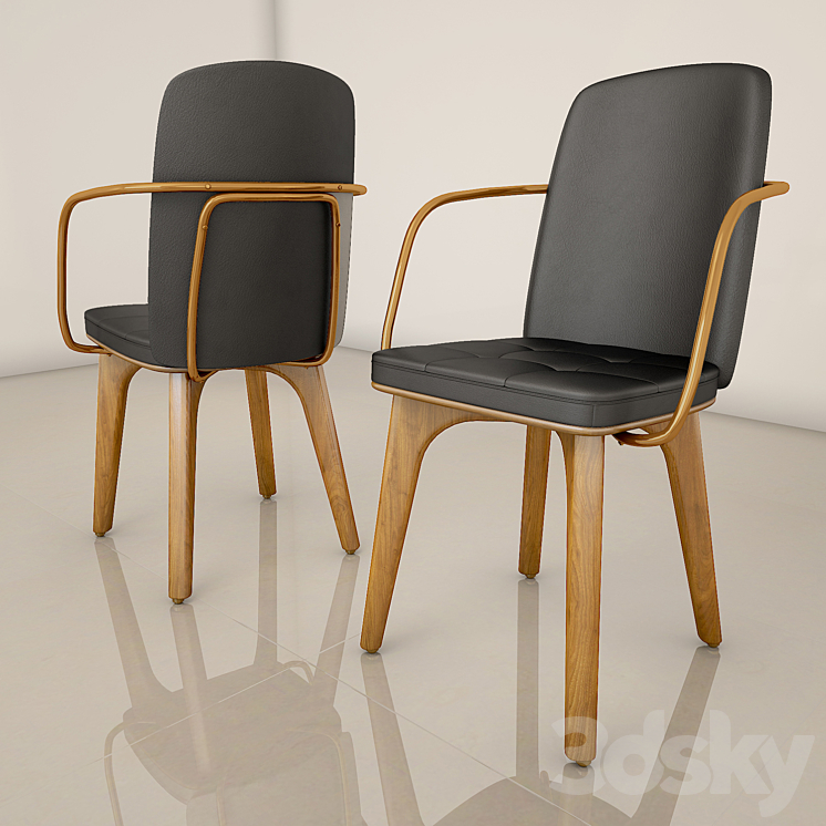 Utility High Back Chair - Chair - 3D model