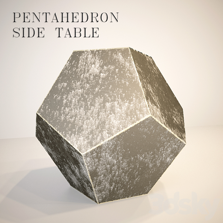 PENTAHEDRON SIDE TABLE - Table - 3D model