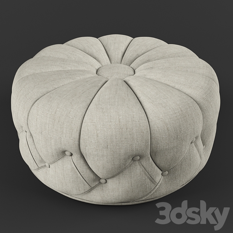 Poof soft tissue - Other soft seating - 3D model