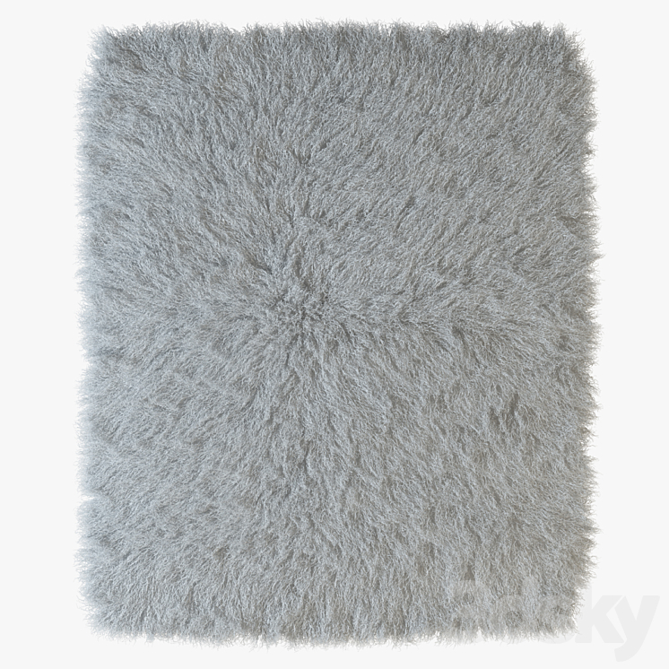 Tibetan sheepskin snow-white - Carpets - 3D model