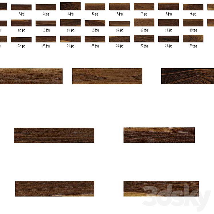 A set of textures for American walnut multitexture map plugin - Wood ...