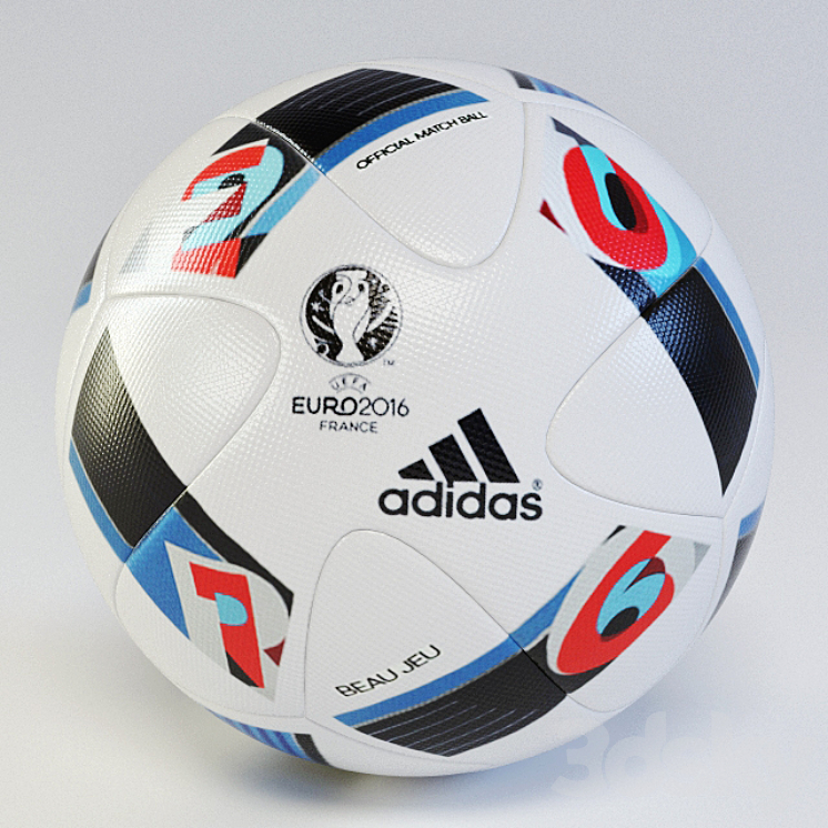 adidas Euro 2016 Beau Jeu Official Match Ball - Sports - 3D model