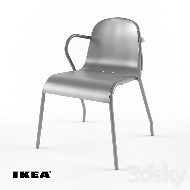 Chair outdoor IKEA Tunholmen - Chair - 3D model