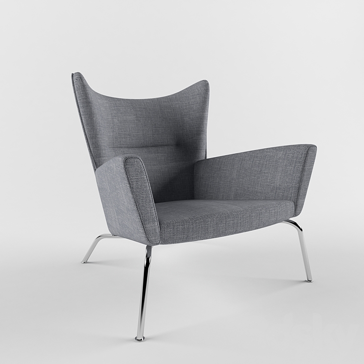 Wing Chair by Hans Wagner - Arm chair - 3D model