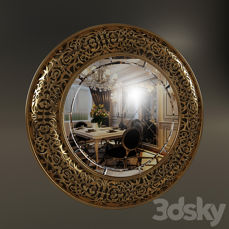 ROUND CLASSICAL MIRROR - Mirror - 3D model