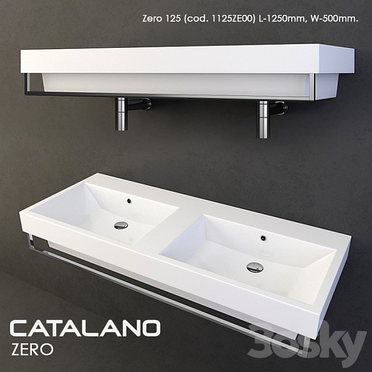 washbasin Catalano Zero (set) - Wash basin - 3D model