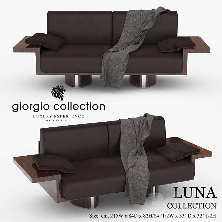 Sofa Giorgio collectio, collection Luna - Sofa - 3D model
