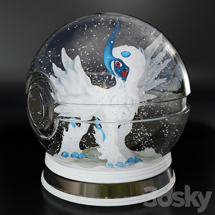 Mega Absol pokemon - Toy - 3D model