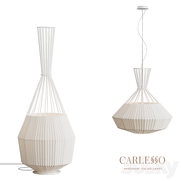 Carlesso NET Set - Pendant light - 3D model
