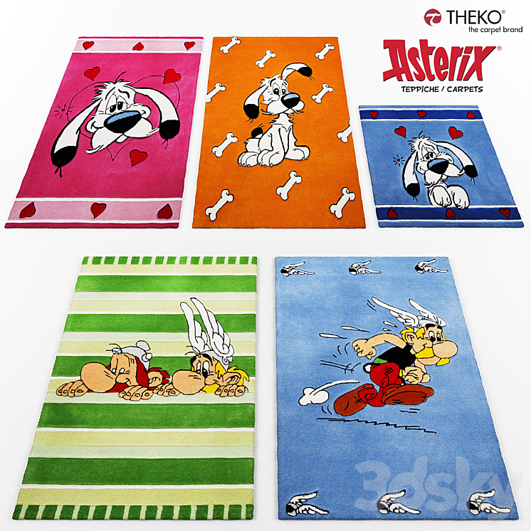 Kids carpets collection Asterix Acrylus by Theko. - Carpets - 3D model