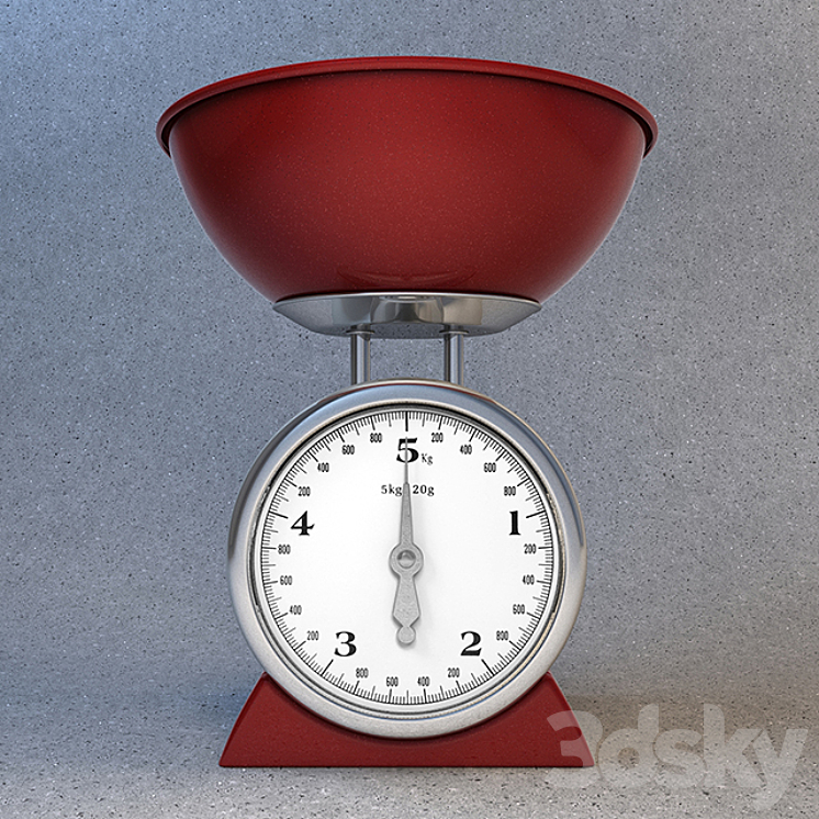 Weight Machine - Kitchen appliance - 3D model