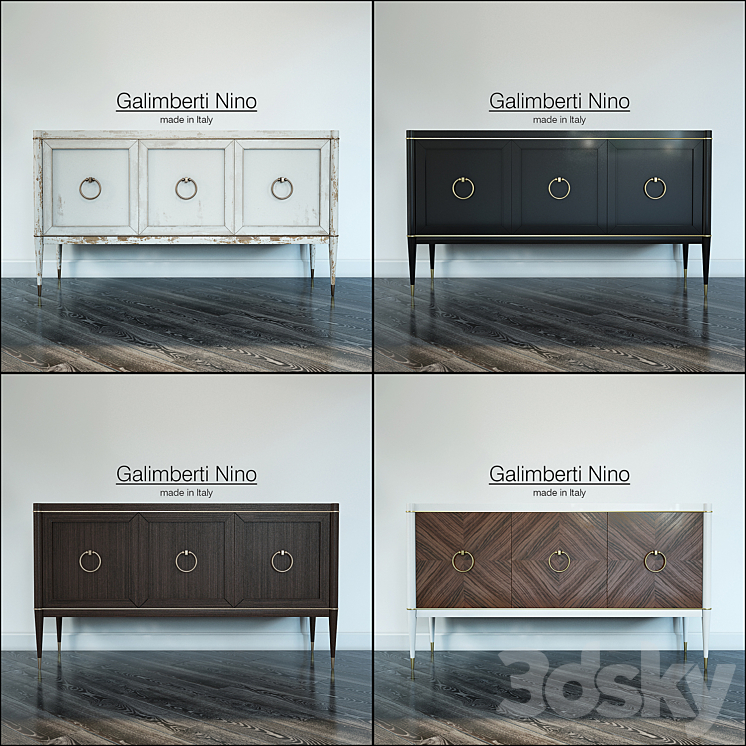 Galimberti Nino Ambra Sideboard - Sideboard & Chest of drawer - 3D model