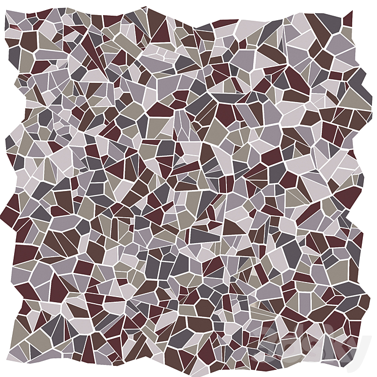 Floor tile fragments - Tile - 3D model