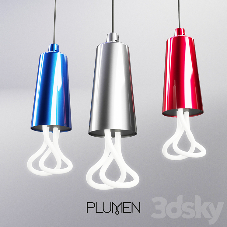 PLUMEN 001 - Pendant light - 3D model