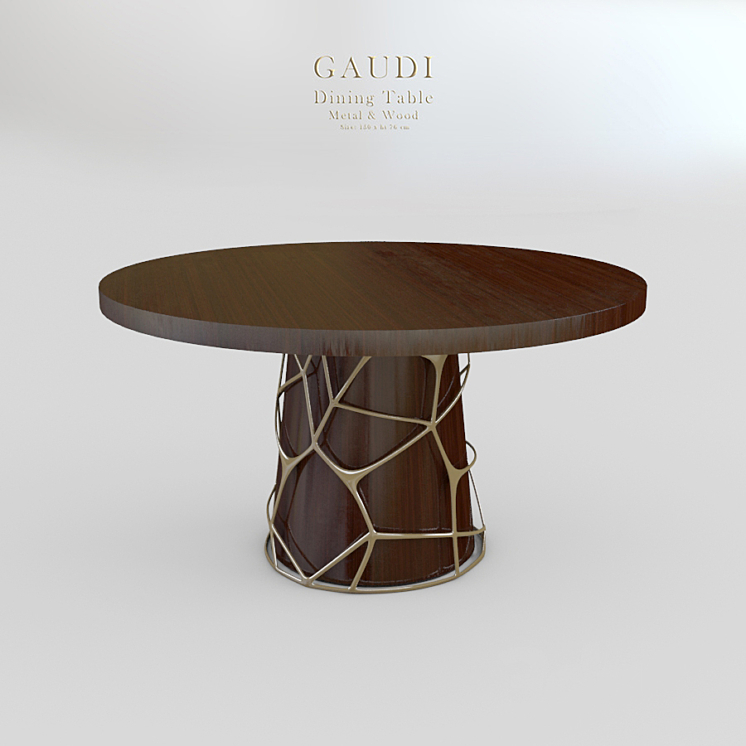 Pont Des Arts Gaudi Table - Table - 3D model