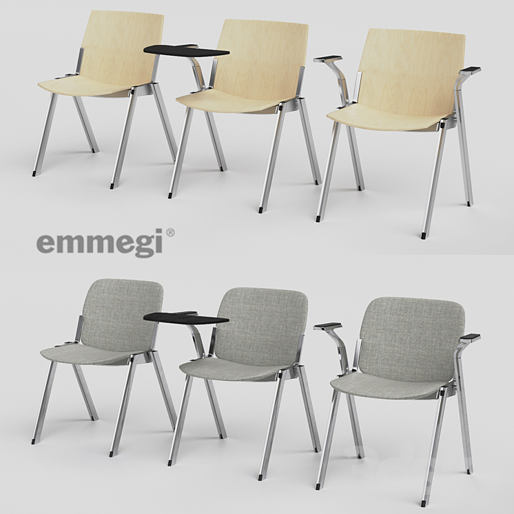 Chairs Emmegi Cavea - Chair - 3D model