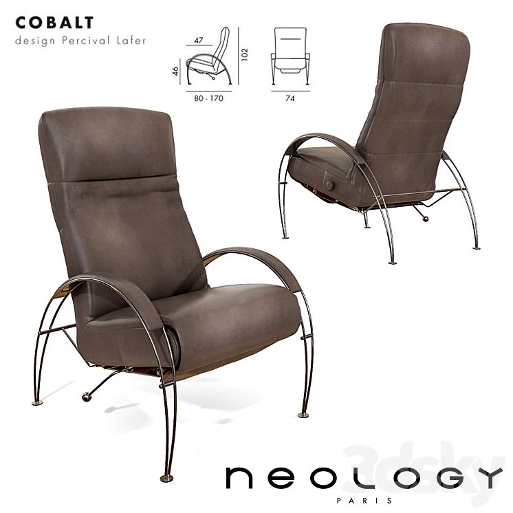 Neology Cobalt armchair - Arm chair - 3D model