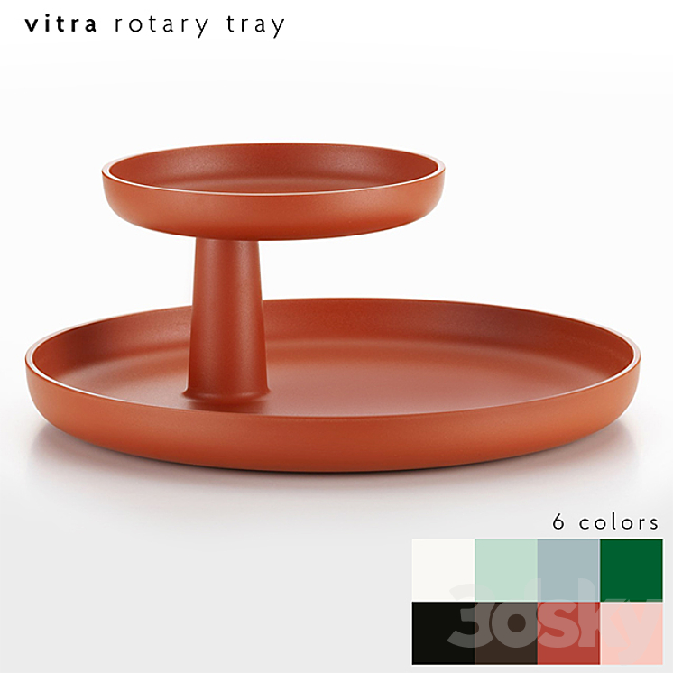 vitra rotary tray - Other kitchen accessories - 3D model