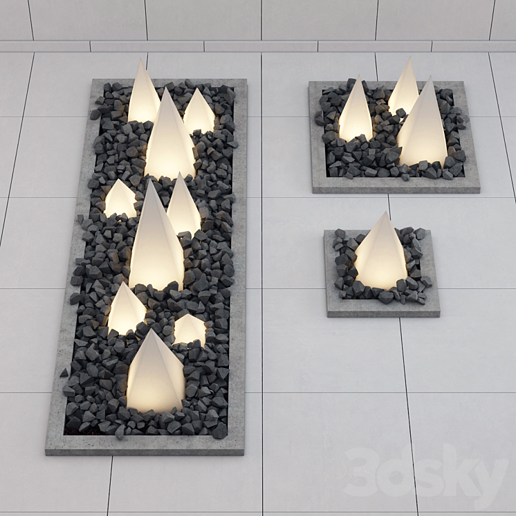 Decor light pyramids - Other - 3D model