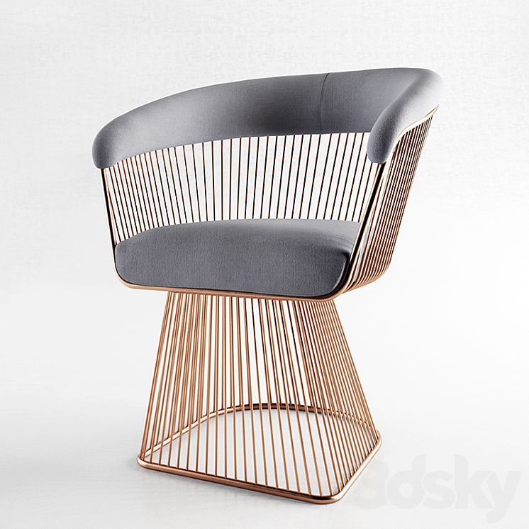 Penda Gold Wire Chair - Chair - 3D model