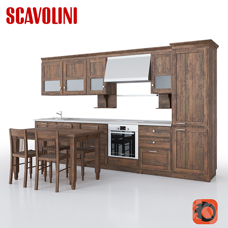 Scavolini Favilla - Kitchen - 3D model